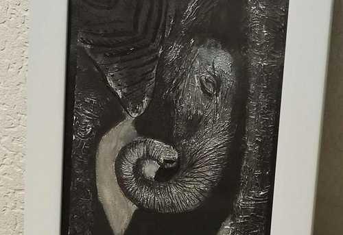 Картина "Слон" Акрил