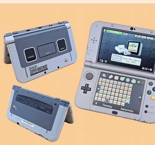 New Nintendo 3DS XL Snes Edition, 200 игр, 128 Gb