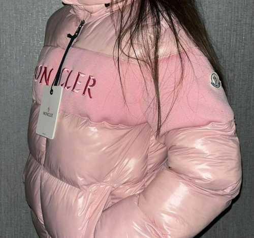 Пуховик Moncler pink женский