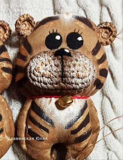 Тигр сувенир авторская игрушка