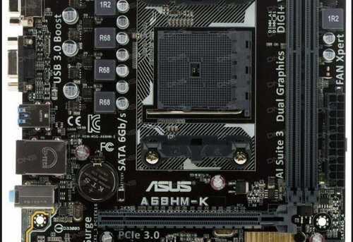 Комплект мат. плата Socket FM2+ asus A68HM-K +GPU