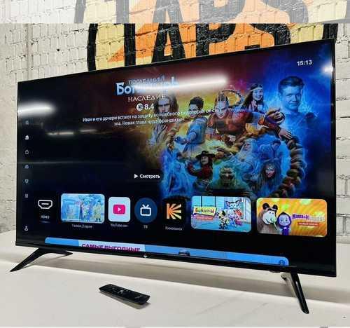 Метровый безрамочный Hi 109см SMART TV Full HD