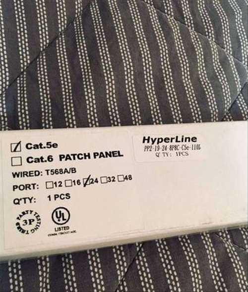 Патч-панель Hyperline PP3-19-24-8P8C-C5E-110D