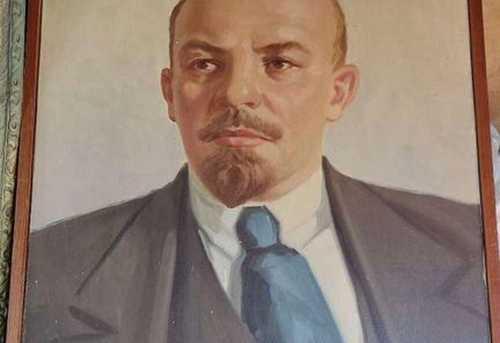 Портрет Ленина, картина маслом