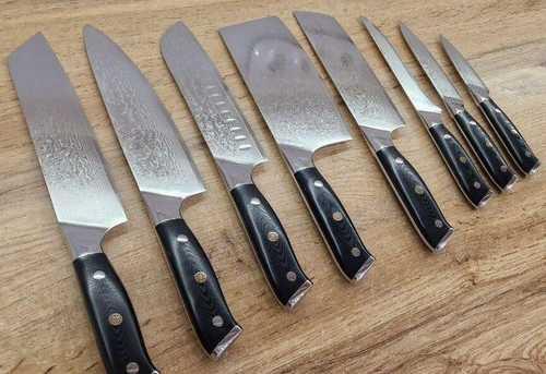 Кухонные ножи дамасской стали