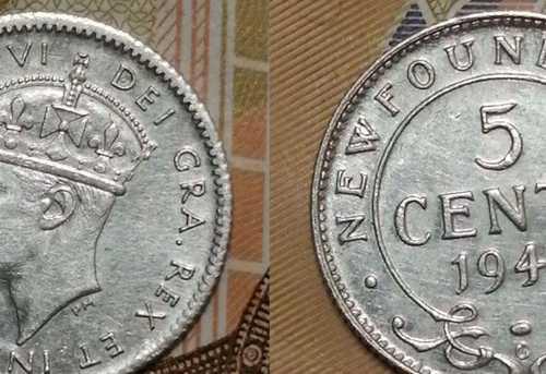 Монеты Ньюфаундленд. (Серебро) Канада