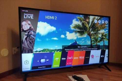 Телевизор LG 49'(123см), SmartTV,4K,HDR