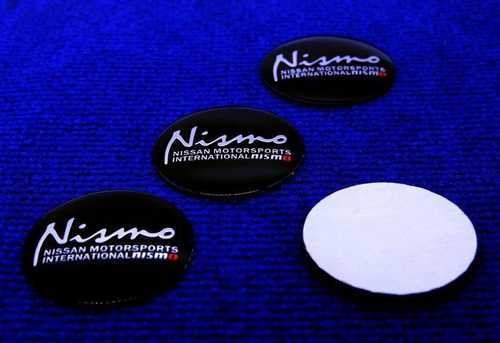 Комплект 3D наклеек диска Nismo 56 мм черный