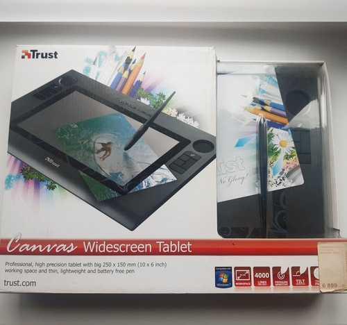 Графический планшет Trust Canvas Widescreen Tablet