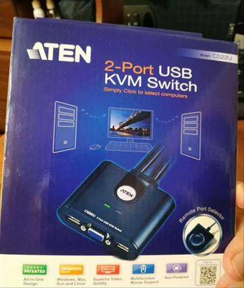 KVM переключатель aten CS22U