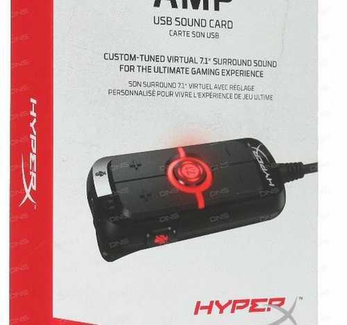 Звуковая USB-карта HyperX Amp (HX-usccamss-BK)