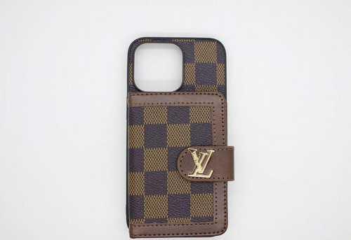 Чехол-Визитница на iPhone 13 Pro "LV"