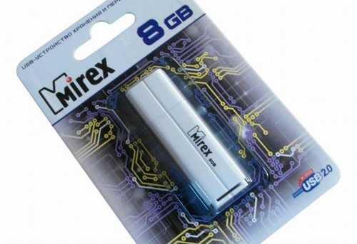 Флешка 8 гб USB Mirex Line White