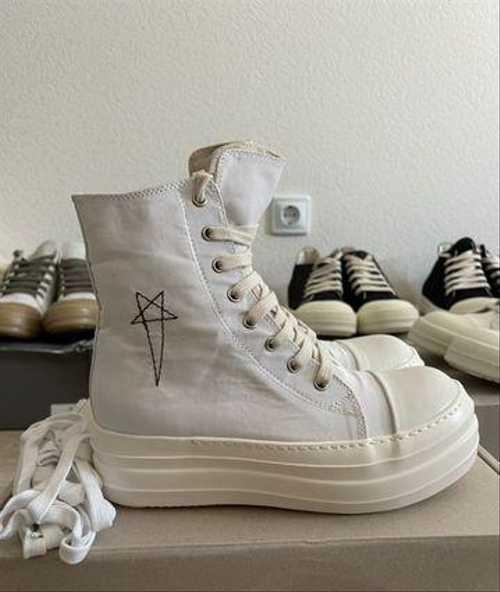 Rick Owens Drkshdw Double Bumper White 38 IT