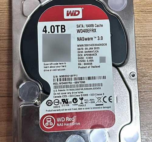 Жесткий диск WD RED 4Tb