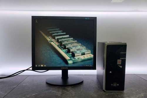 Пк + Монитор - Atom D525 / 4Gb / HDD 160Gb