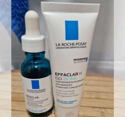 Крем и сыворотка la roche posay effaclar