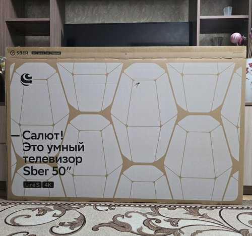 Телевизор Sber SDX-50U4124, 50" 4K