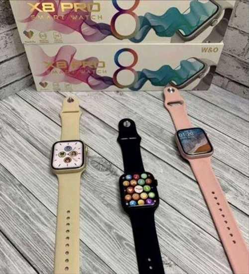 Смарт часы apple watch 8 стильные Х8 pro, Хит 2023