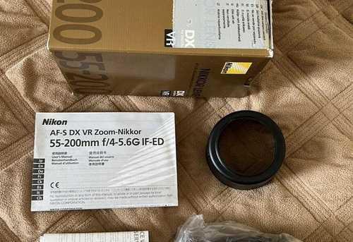 Объектив Nikon VR Zoom-Nikkor 55-200mm f/4-5.6G