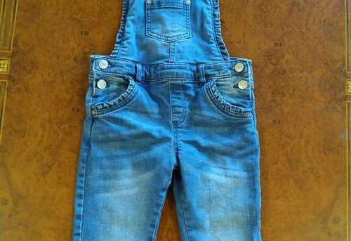 Mothercare джинсовый полукомбинезон, 3-4 года