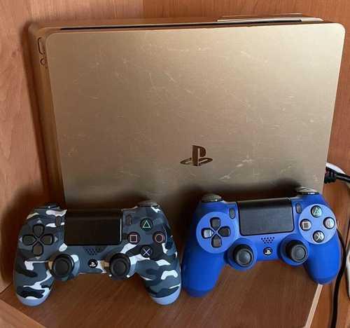 Sony playstation 4 slim золотая