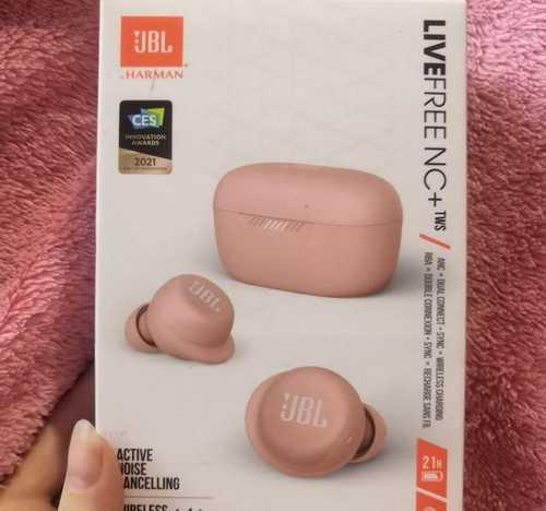 Беспроводные наушники JBL Live Free NC+ TWS Rose