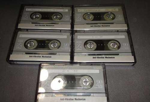 Аудиокассеты Sony ES-II 90 5 штук