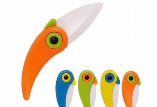 Нож керамический попугай