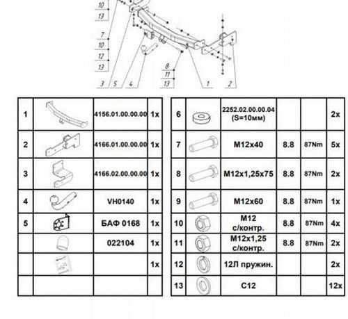 Фаркоп Митсубиси (Mitsubishi) Pajero Sport 2 2008