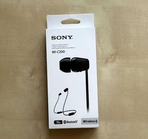 Беспроводные наушники Sony WI-C200 Black