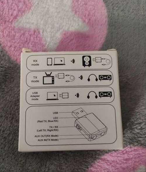 USB-адаптер 3 в 1, Bluetooth 5,0