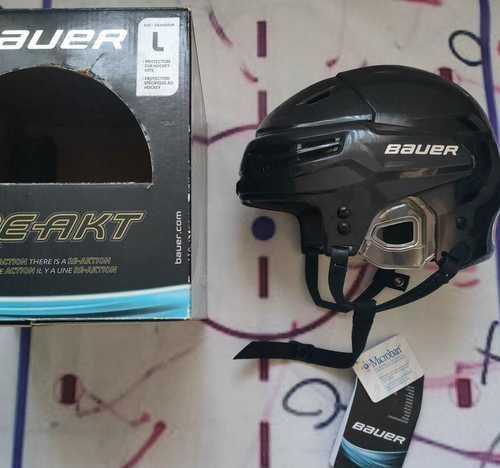 Новый Bauer Re-akt Sr L Хоккейный шлем