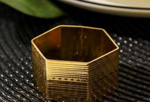 Кольцо для салфетки Noble, 4,84,22,5 см, цвет золо
