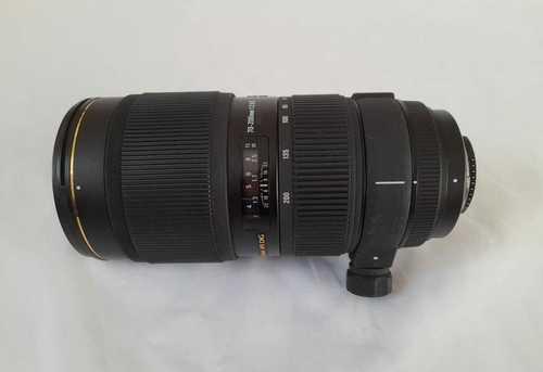 Объектив sigma apo dg f2.8 II 70-200мм для nikon