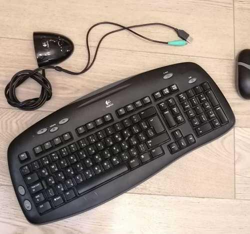 Клавиатура и мышь беспроводные Logitech EX-100