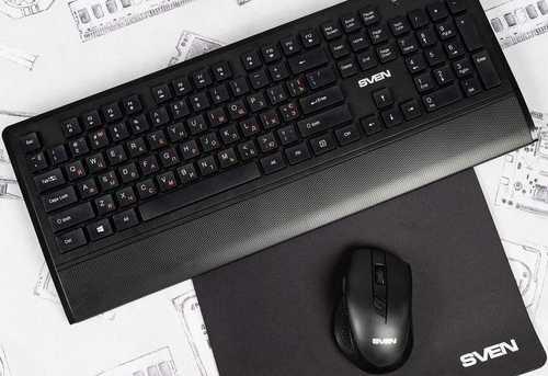 Беспроводная клавиатура+мышь sven KB-C3800W