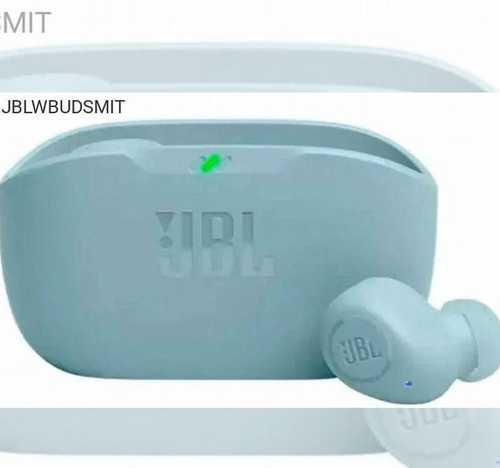 Jblwbudsmit, Гарнитура JBL Wave Buds голубой