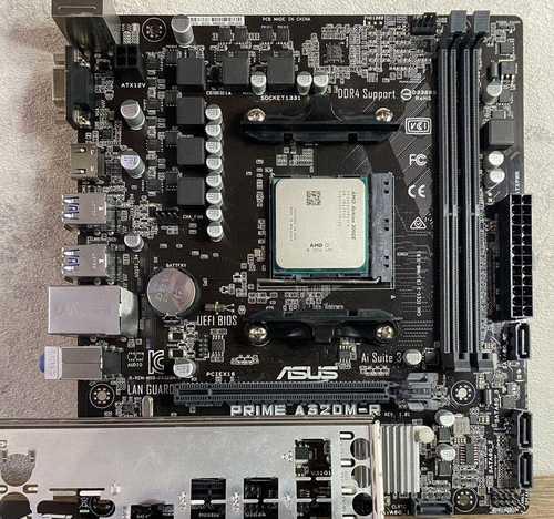 Материнская плата asus prime A320M-R, AM4