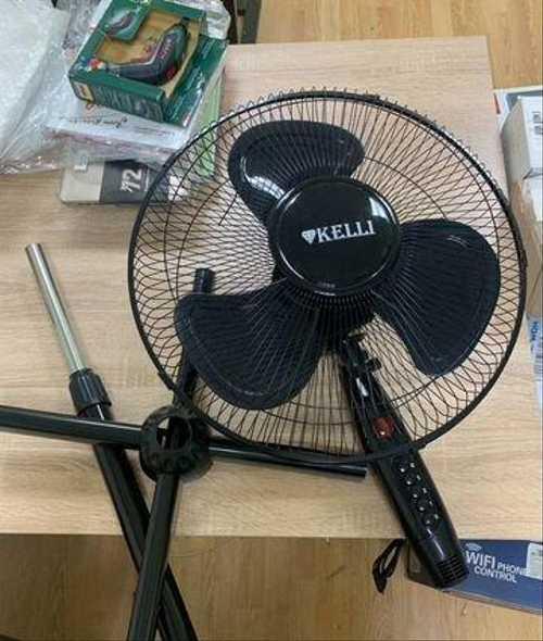 Напольный вентилятор Kelli KL-1014, черный