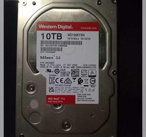 10TB WD Red Pro NAS 3.0 HDD жесткий диск