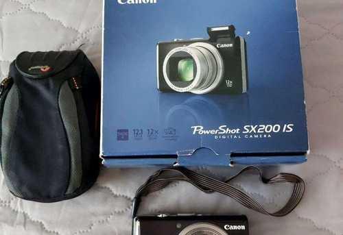Canon powershot sx200 is с коробкой
