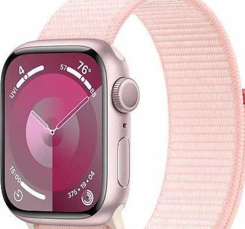 Apple Watch Series 9 45mm Pink Aluminum Case wi