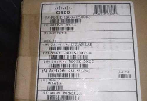 Cisco 7600-ES+20G3C 7600-ES+4TG3C 7600-SSC-400