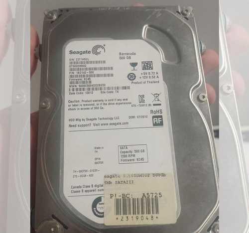Жесткий диск Seagate 500gb 7200rpm