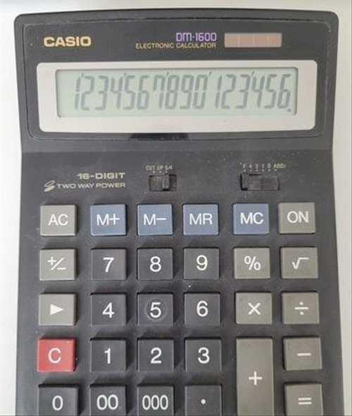 Калькулятор casio dm-1600