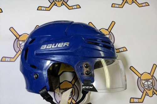 Шлем bauer re-akt хоккейный с визором ccm sr M бу