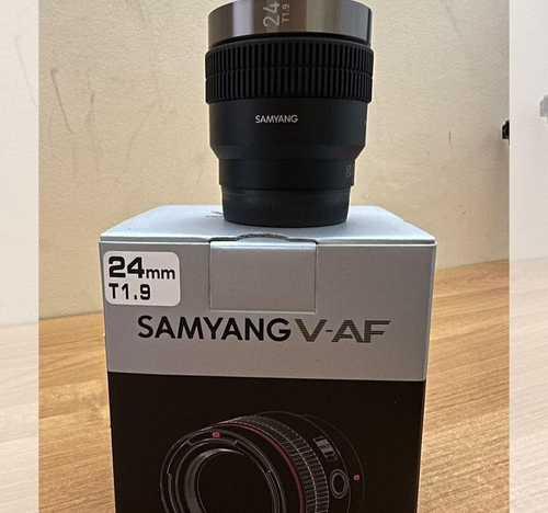 Объектив samyang v-af 24 T1.9