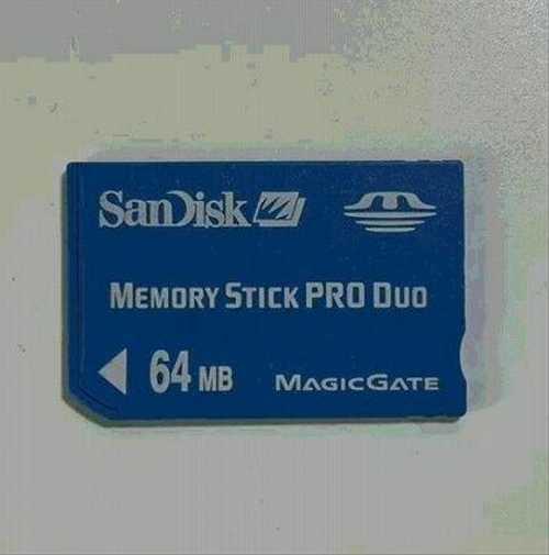 Адаптер Sony+SanDisk Memory Pro Duo, 64 MB