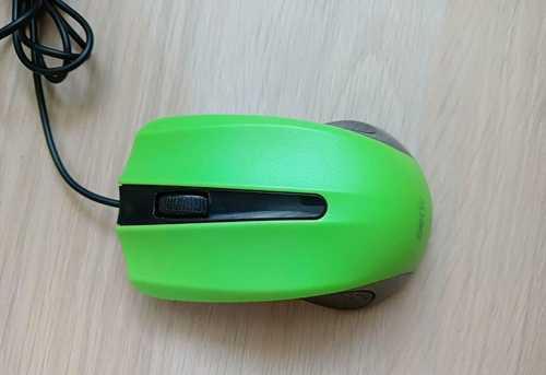 Мышь проводная Perfeo PF-353-OP, зеленый